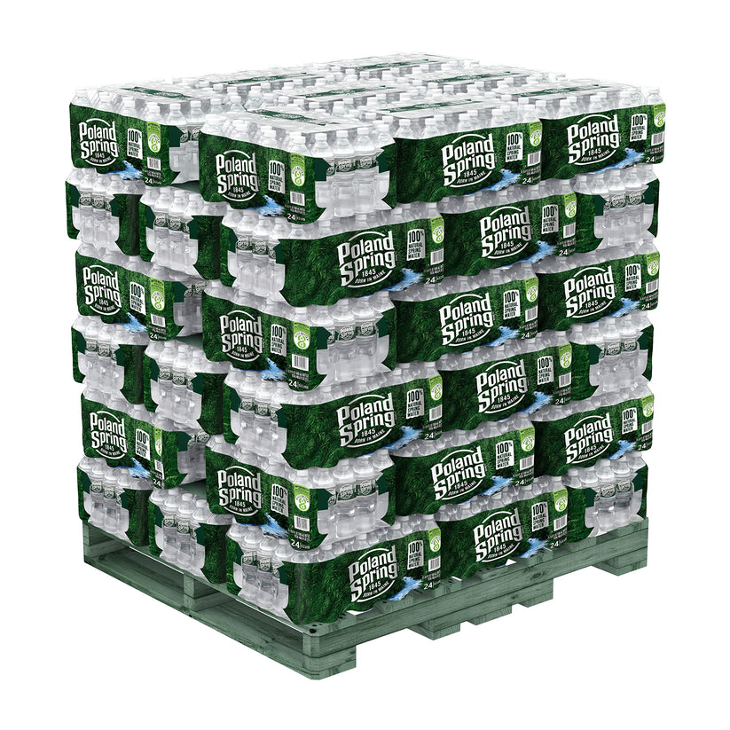 Poland Spring 16.9 oz Bottles (Full Pallet of 40 Bottles/48 Cases ...